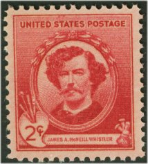 #885 James Whistler | Dennis R. Abel - Stamps for Collectors, LLC