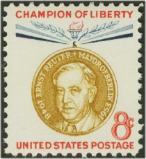 #1137 Ernst Reuter, Mayor of West Berlin | Dennis R. Abel - Stamps for ...