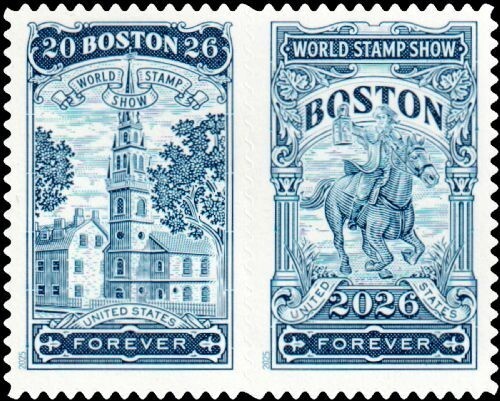 # Boston 2026 World Stamp Show, Horizontal Pair | Dennis R. Abel ...