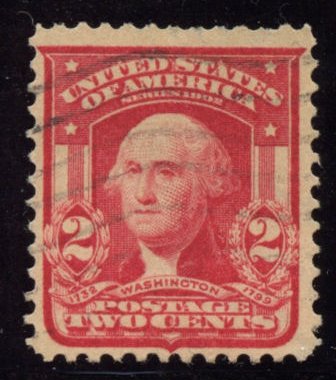 #319 2¢ Washington Carmine | Dennis R. Abel - Stamps for Collectors, LLC